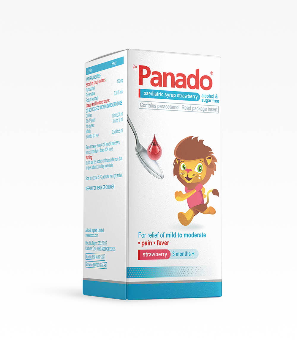 Panado Paediatric Syrup Strawberry 50 Ml Panado Panado Paediatric Syrup Strawberry 50 Ml Panado